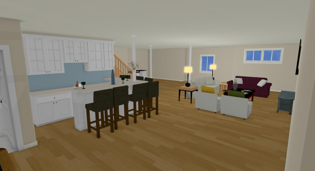 3D Design Basement Remodeling In Elgin - Reliable Basement Finishing